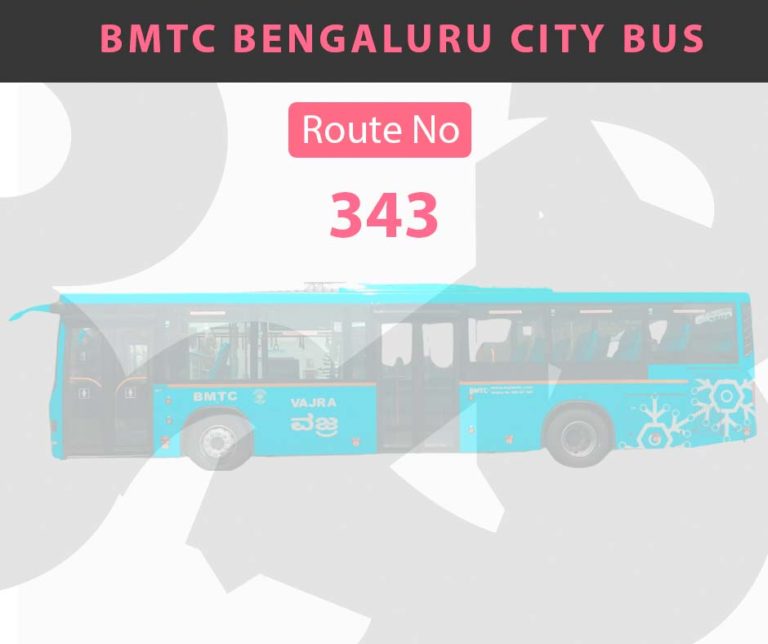 343 – BMTC Bangalore City Bus